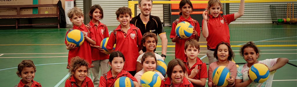 Kids were all smiles in Kalgoorlie! - Volleyball WA